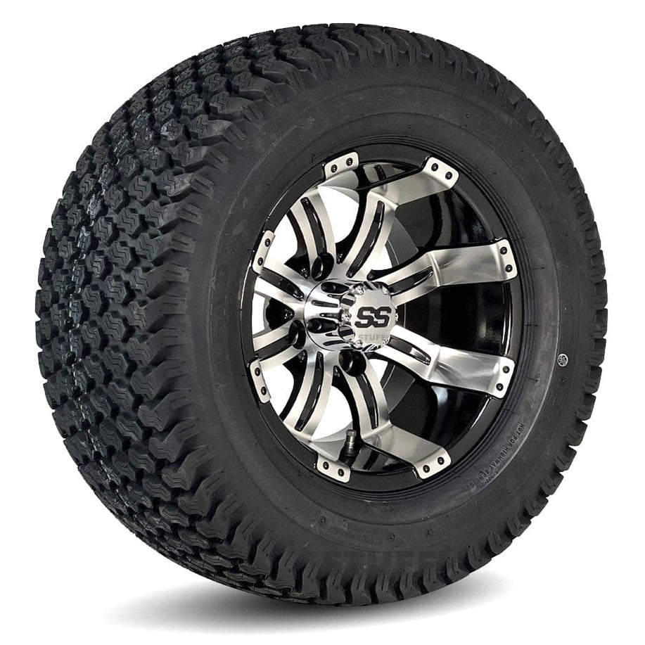 12" Golf Cart Wheels and 23x10.5-12 Kenda K500 Street/Turf Golf Cart T ...