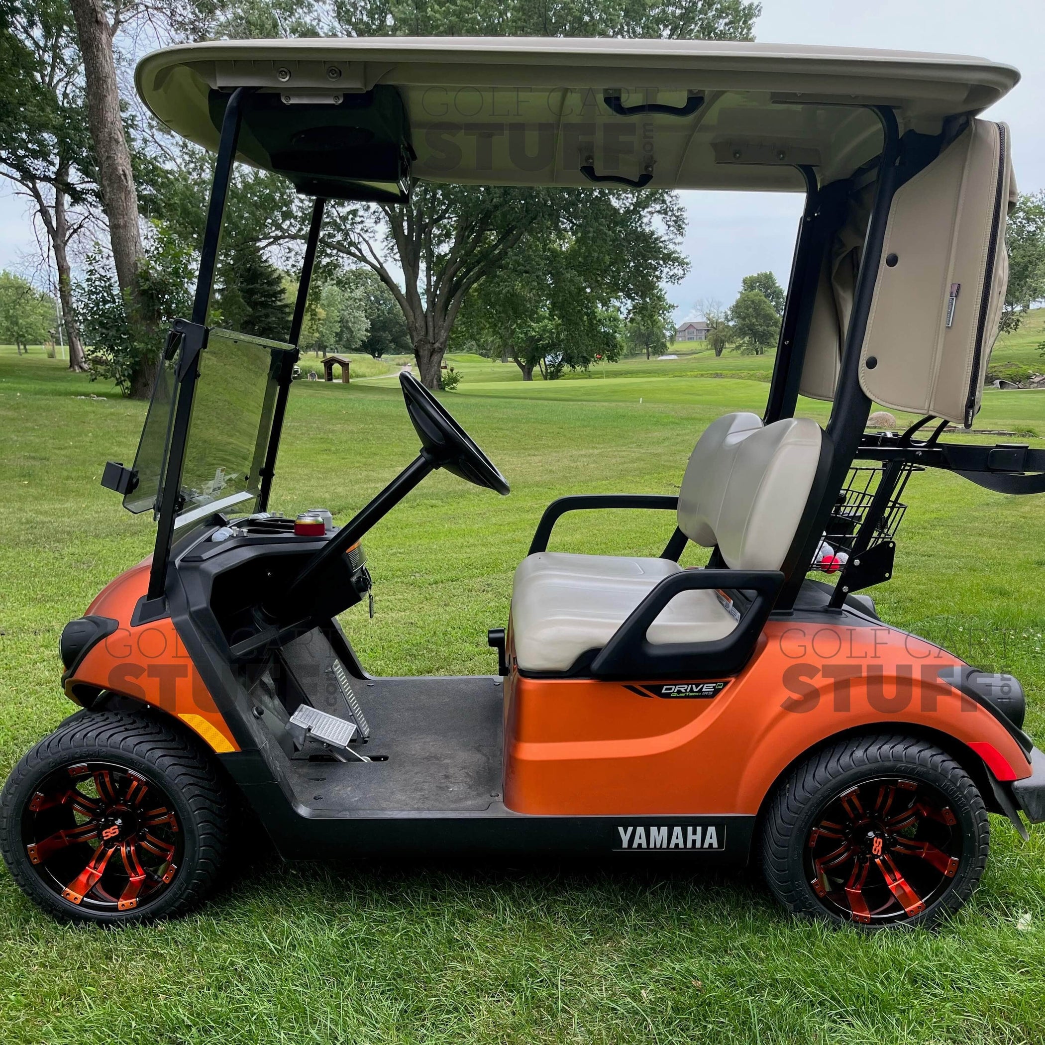 12" Tempest GCS™ Colorway Golf Cart Wheels and 215/35-12 Low-Profile D ...