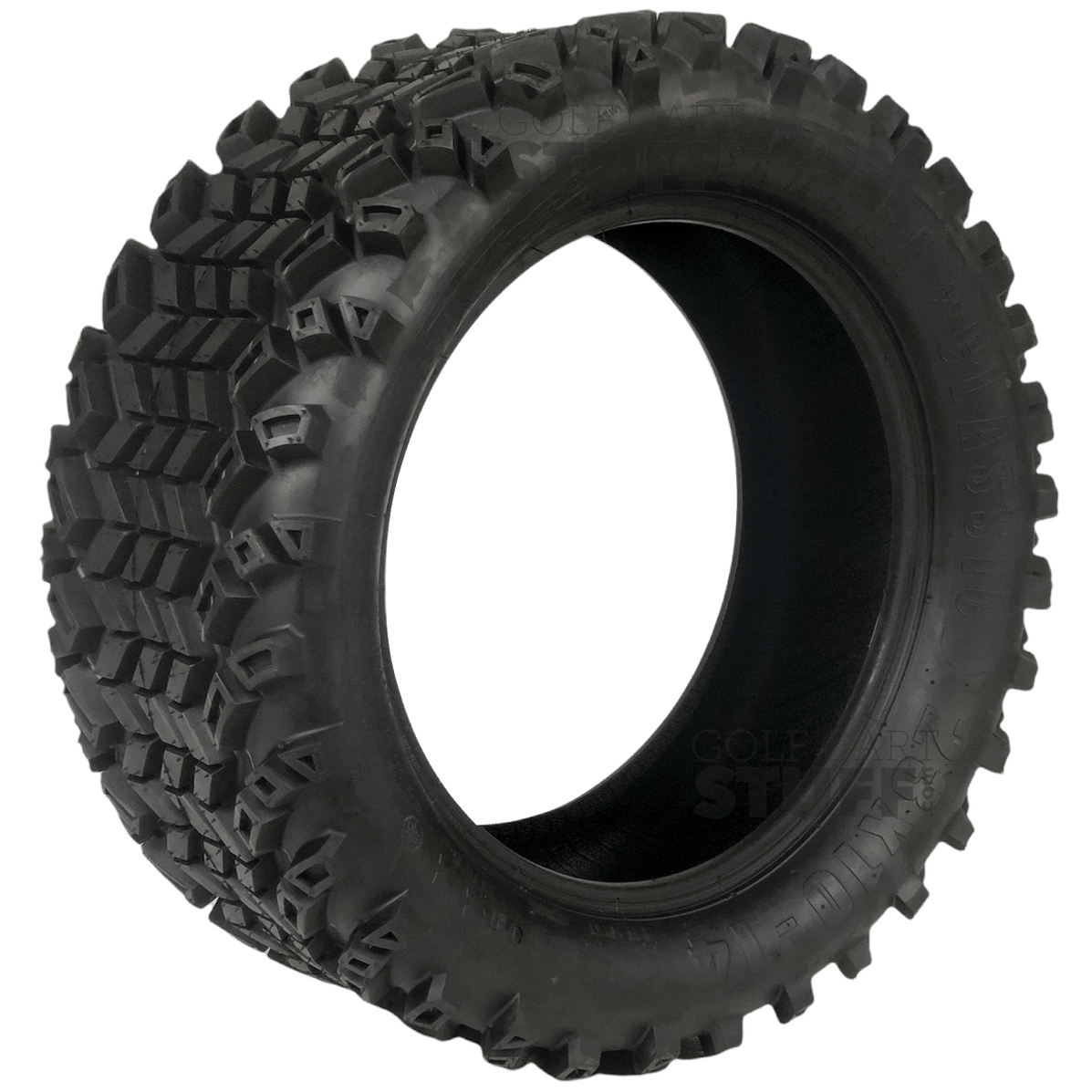 12" Terminator Black/Machined Golf Cart Wheels and All Terrain/Off Roa ...