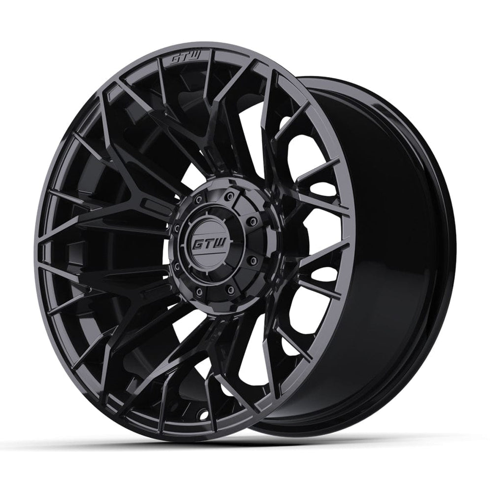 12" GTW® Stellar Wheels with Timberwolf 22x10-12 All Terrain Tires - S ...