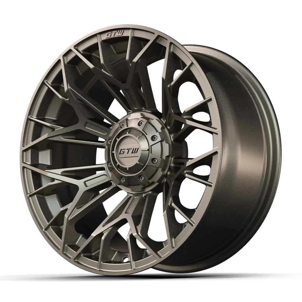 15" Stellar Matte Bronze Golf Cart Wheel - 15"x7" ET-25 Offset⎮GTW ...