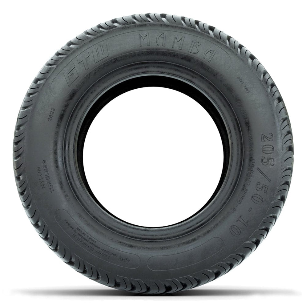 GTW® Mamba 205/50-10 DOT Approved Street & Turf Golf Cart Tire - 18" T ...