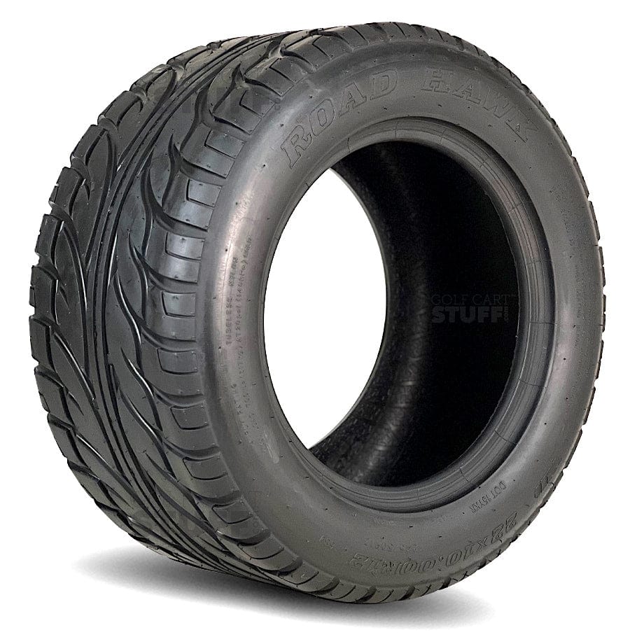 22x10-R12 RHOX Road Hawk Radial DOT Approved Golf Cart Tire - 22" Tall — GOLFCARTSTUFF.COM™