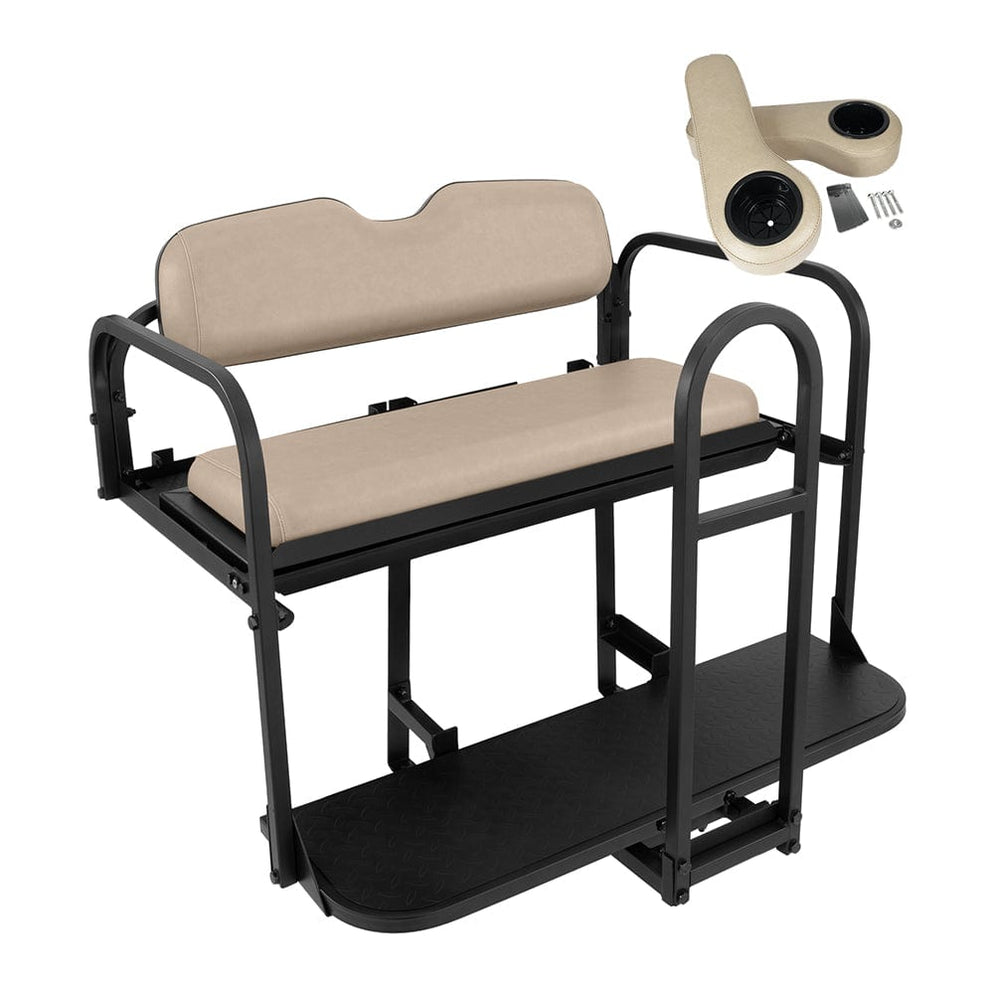 EZGO RXV Golf Cart Rear Flip Seat Kit (2008-2021) | Gusto ...
