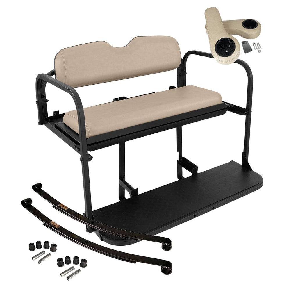 EZGO RXV Golf Cart Rear Flip Seat Kit (2008-2021) | Gusto ...