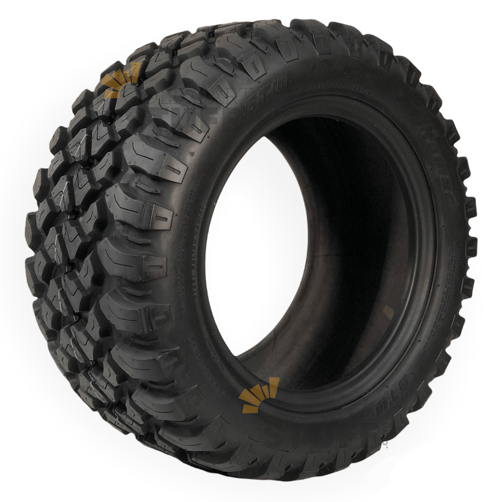 12" Terminator Black/Machined Golf Cart Wheels and All Terrain/Off Roa ...
