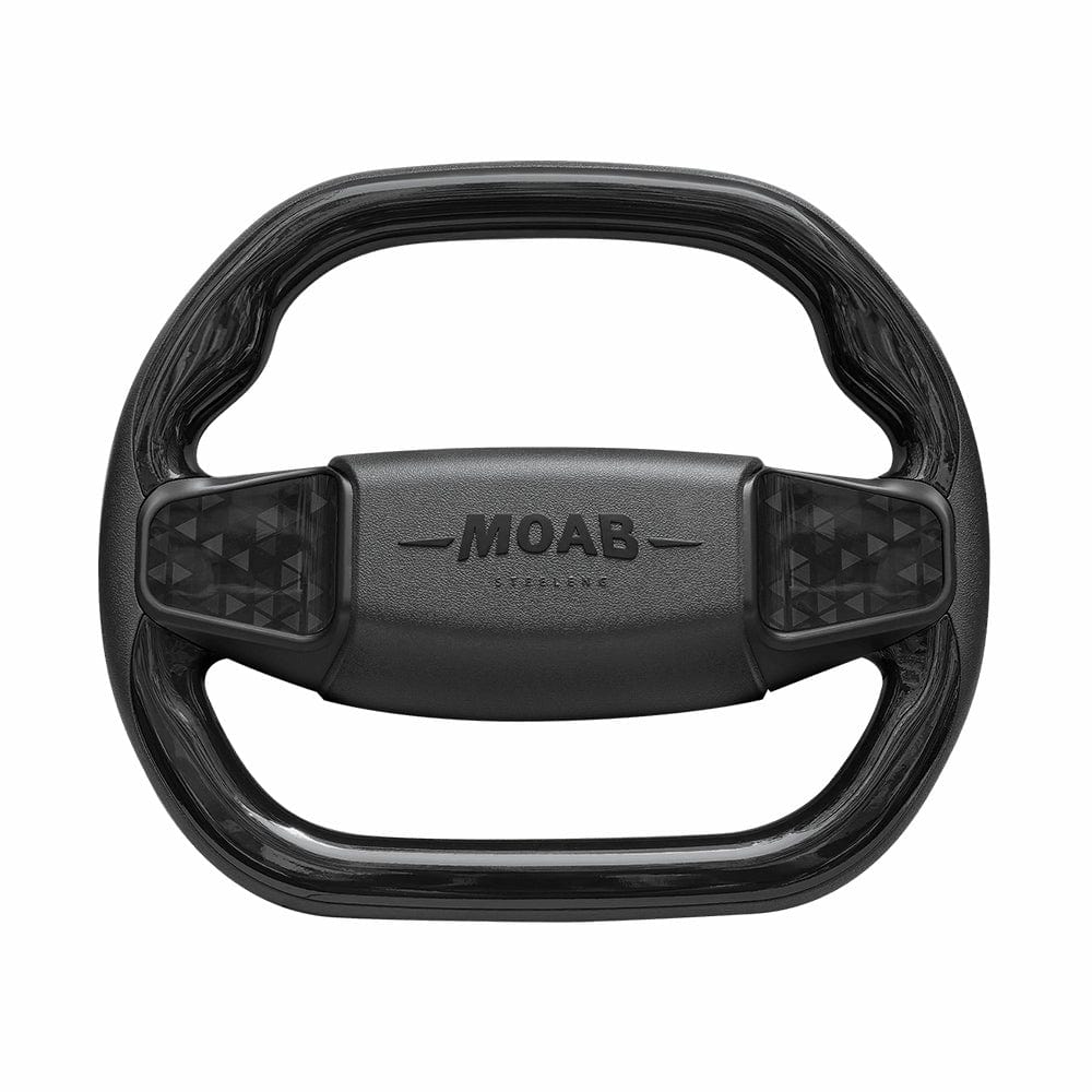 Moab Black Sport Golf Cart Steering Wheel with Adapter — GOLFCARTSTUFF.COM™
