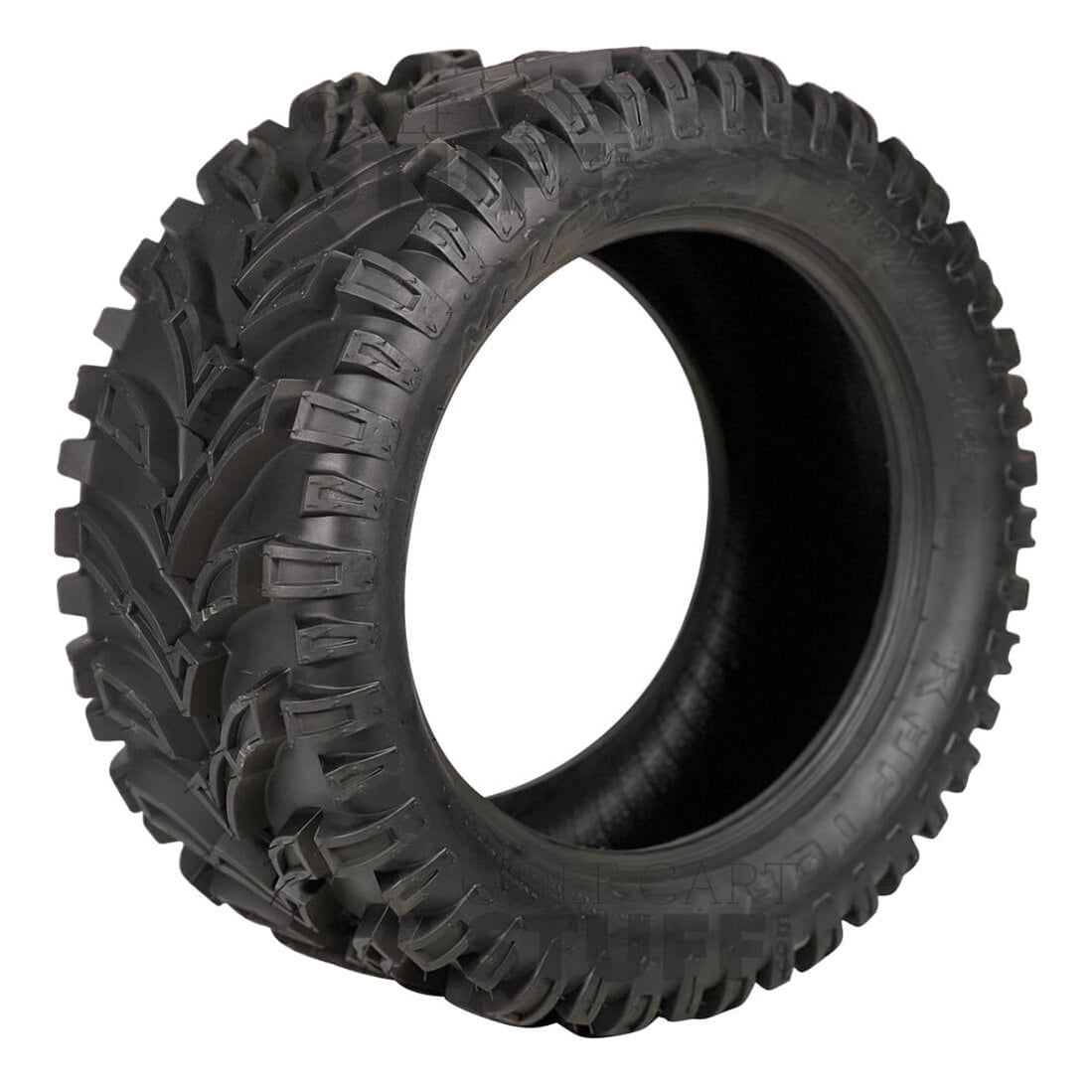 12" Terminator Black/Machined Golf Cart Wheels and All Terrain/Off Roa ...