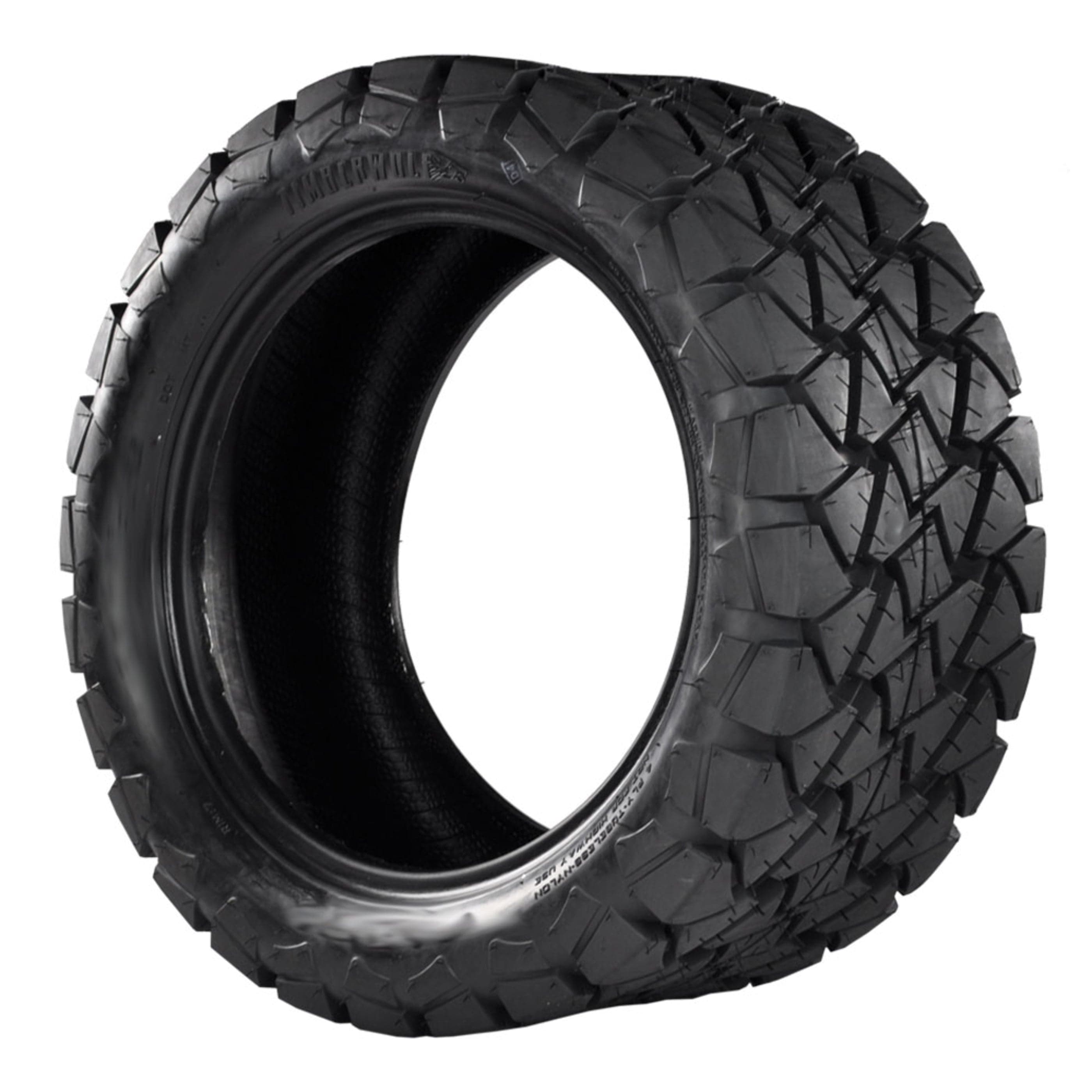 12" Terminator Black/Machined Golf Cart Wheels and All Terrain/Off Roa ...