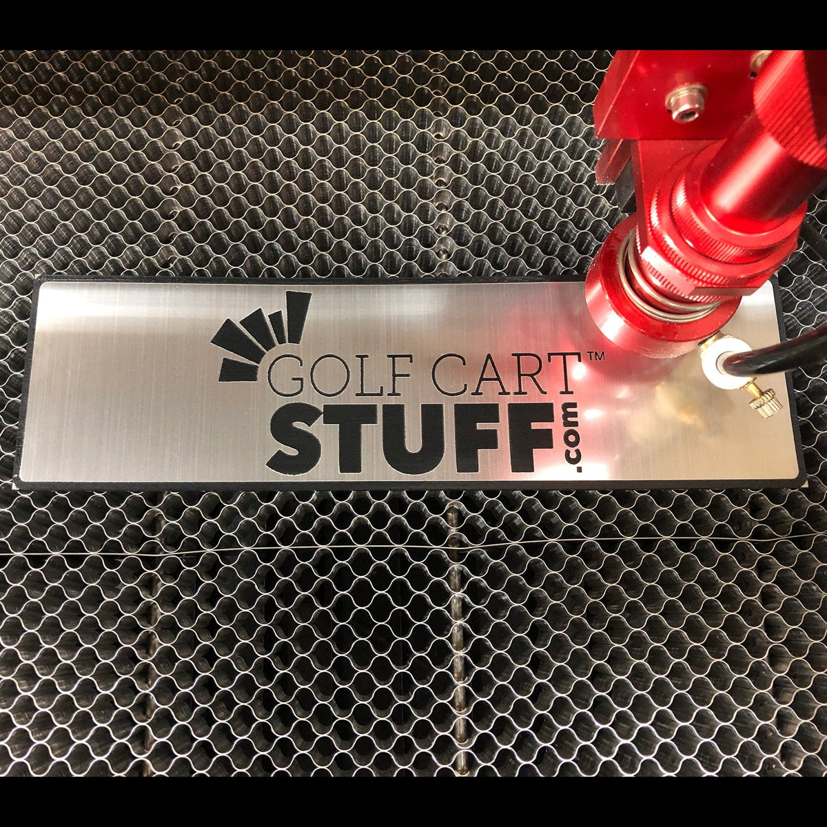 Custom Laser Engraved EZGO TXT (1996-2013) Nameplate — GOLFCARTSTUFF.COM™