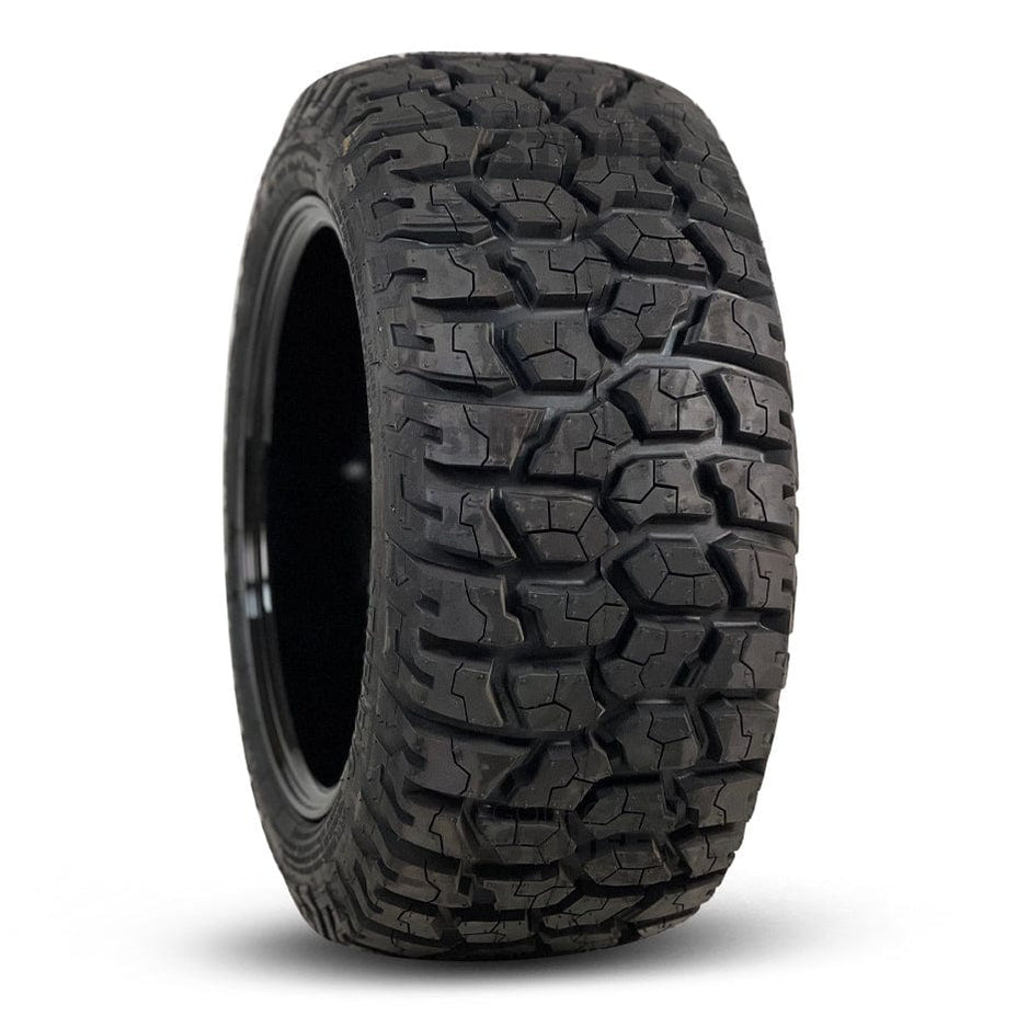 12" Terminator Black/Machined Golf Cart Wheels and All Terrain/Off Roa ...