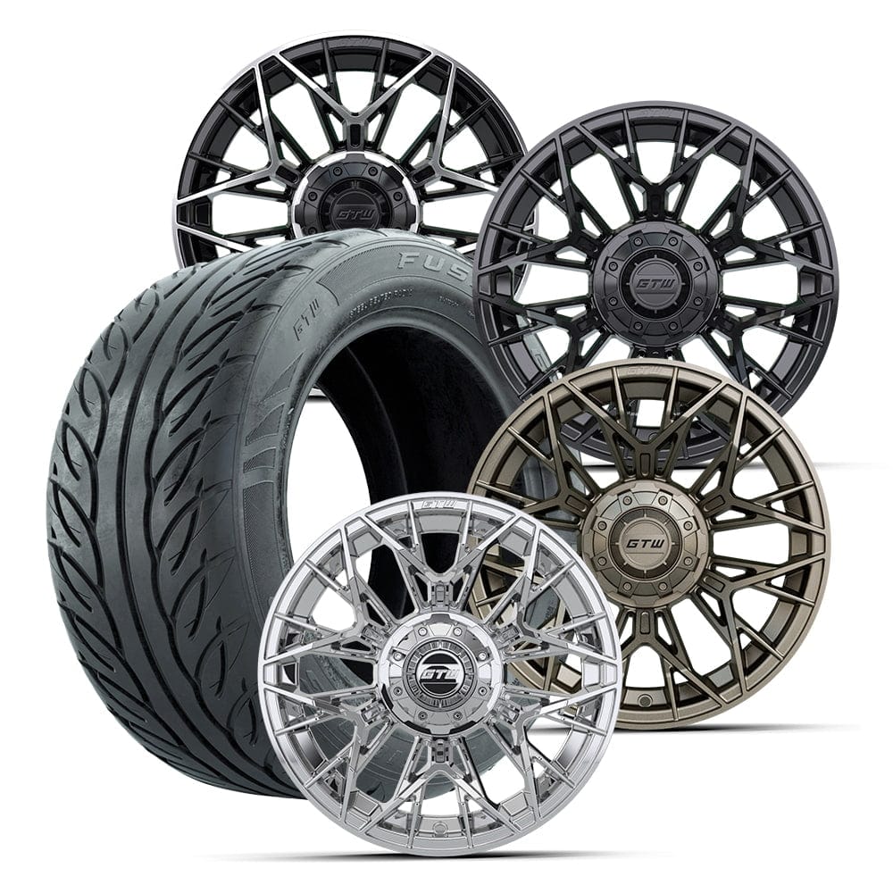 14" GTW® Stellar Wheels with Fusion GTR 255/45R14 DOT Tires - Set of 4 ...