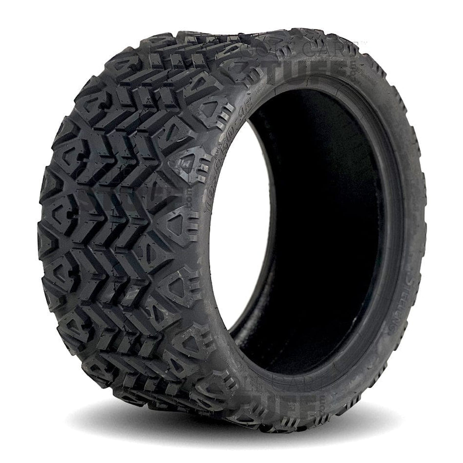 12" Terminator Black/Machined Golf Cart Wheels and All Terrain/Off Roa ...