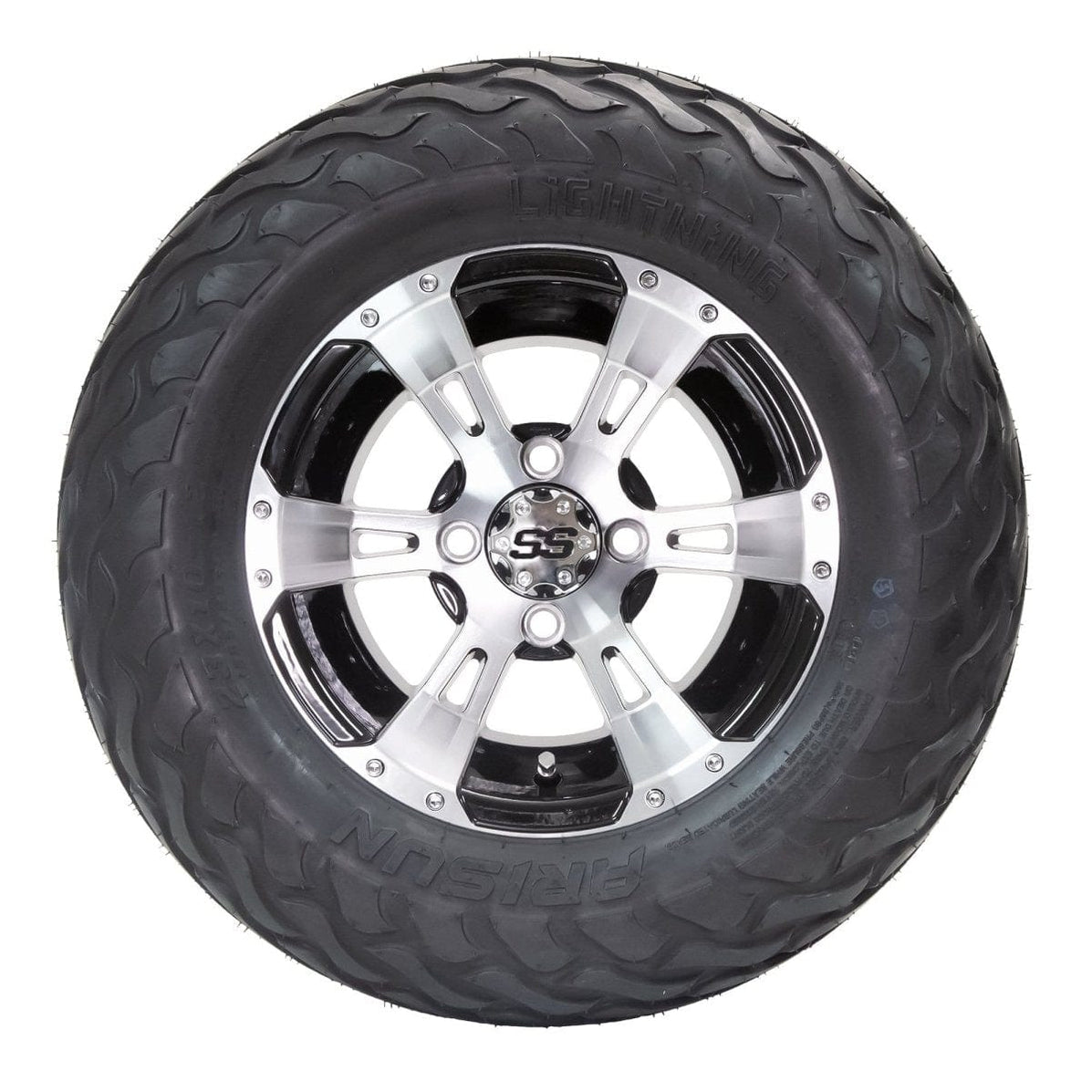 12" Stallion SS Wheels (Black and Machined Aluminum) and 23" Arisun ...