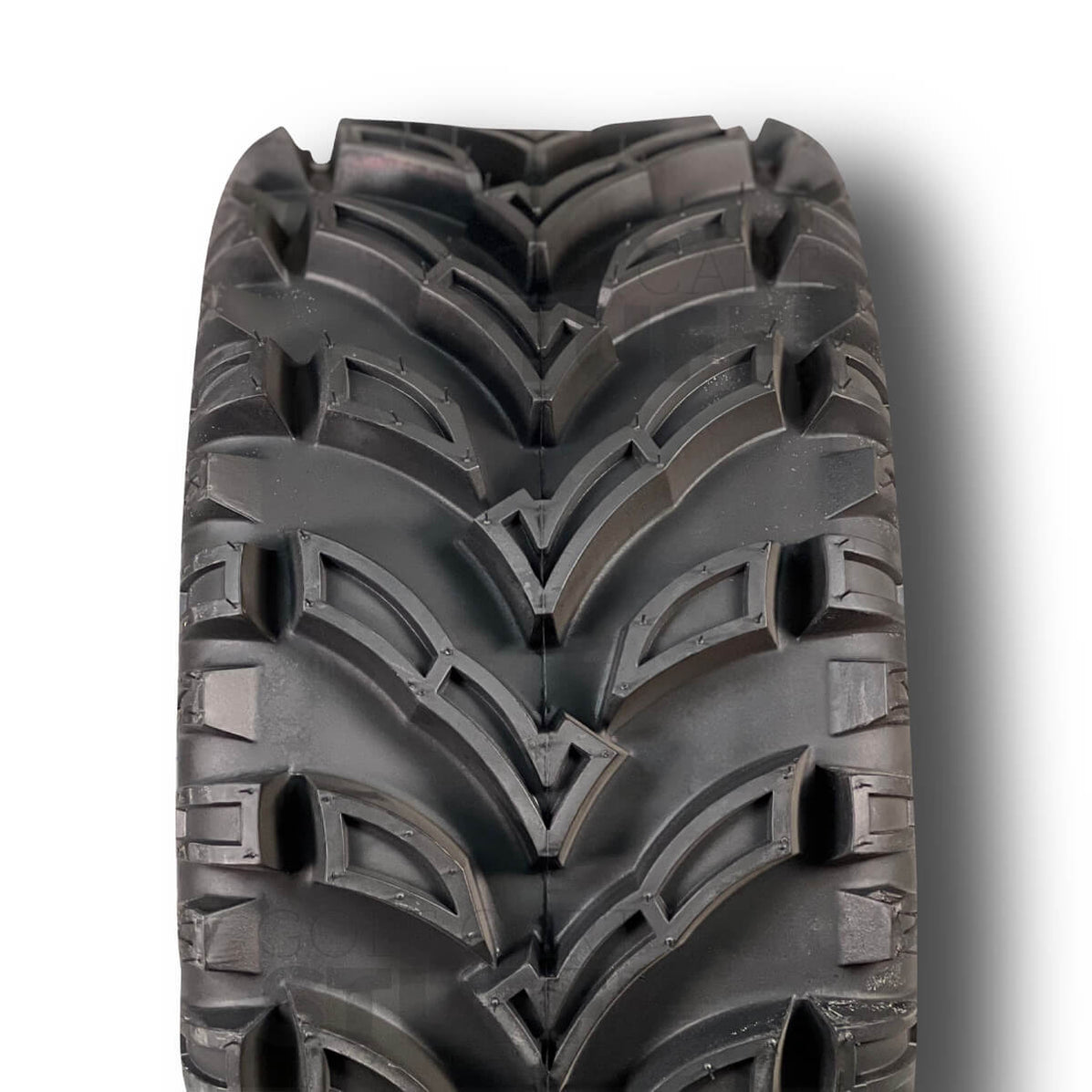 12" Vampire Black/Machined Aluminum Golf Cart Wheels and 23x10-12 MJFX ...