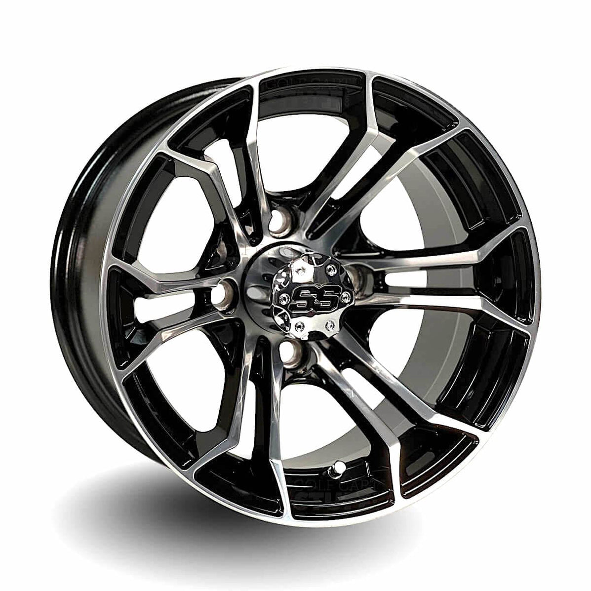 12" Golf Cart Wheels and 25x10-12 Kenda Terra Trac K502 Off Road Golf ...