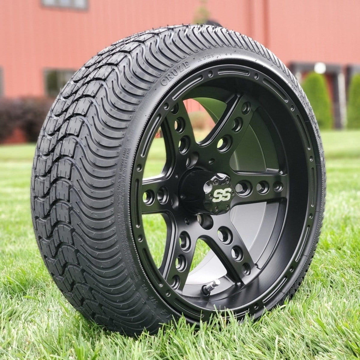 14" Dominator Aluminum SS Wheels in Matte Black Finish and 205/30-14 L ...