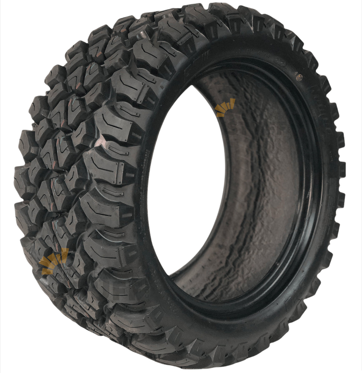 14" Godfather Gloss Black Aluminum Golf Cart Wheels and All Terrain Go ...