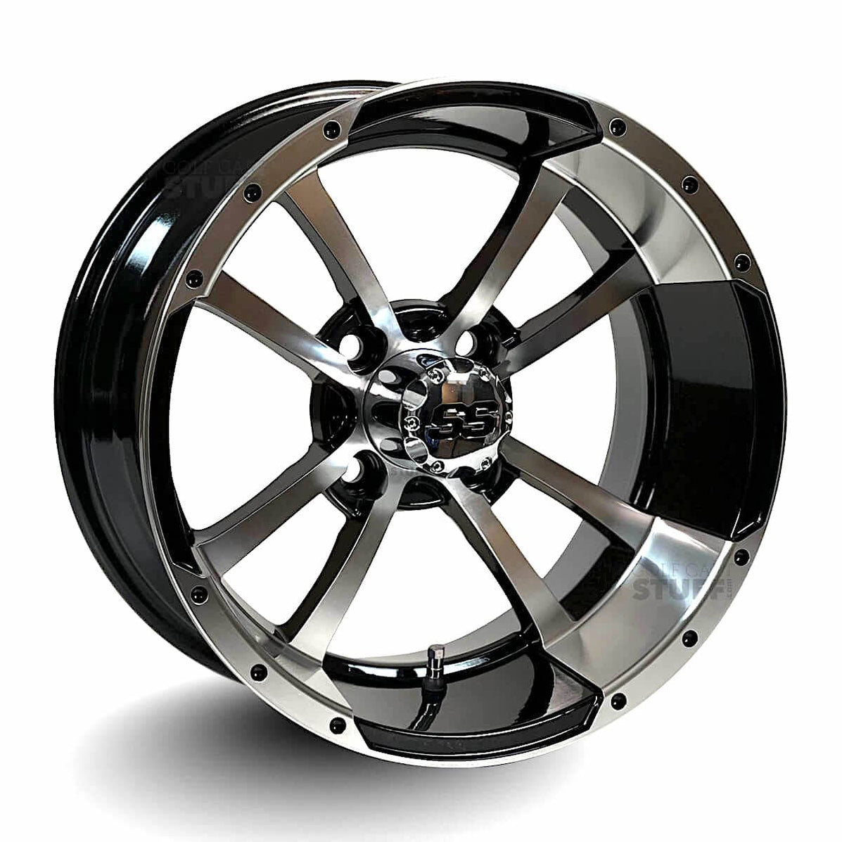 14" Golf Cart Wheels and 23x10-R14 GTW Fusion GTR Steel Belted Radial ...
