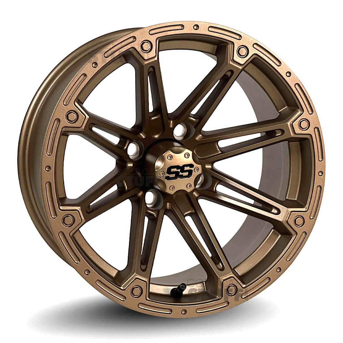 14" Golf Cart Wheels and 23x10-R14 GTW Fusion GTR Steel Belted Radial ...