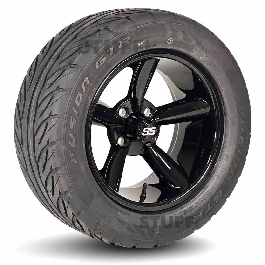 14" Golf Cart Wheels and 23x10-R14 GTW Fusion GTR Steel Belted Radial ...