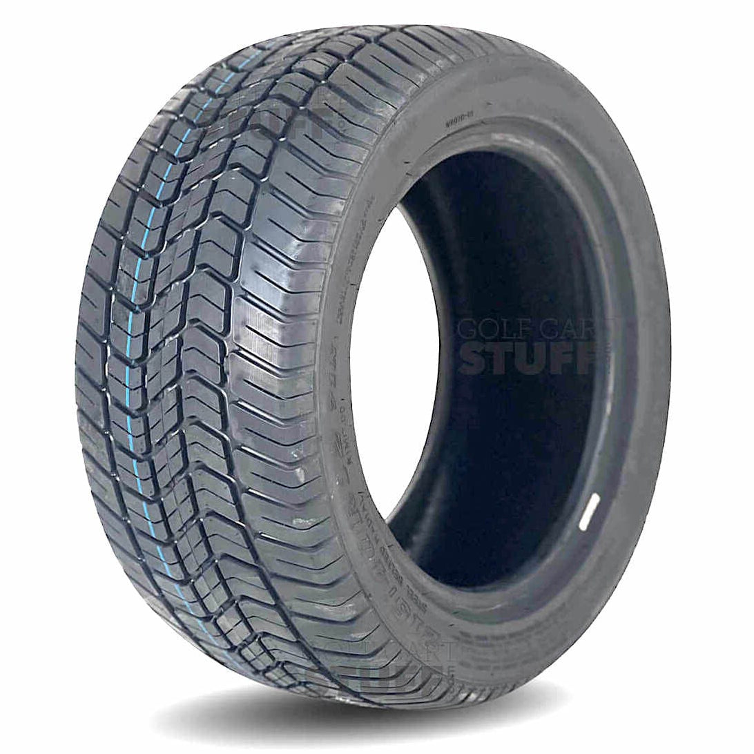 12" Rally Gunmetal Golf Cart Wheels and DOT Approved Street Turf Tires ...