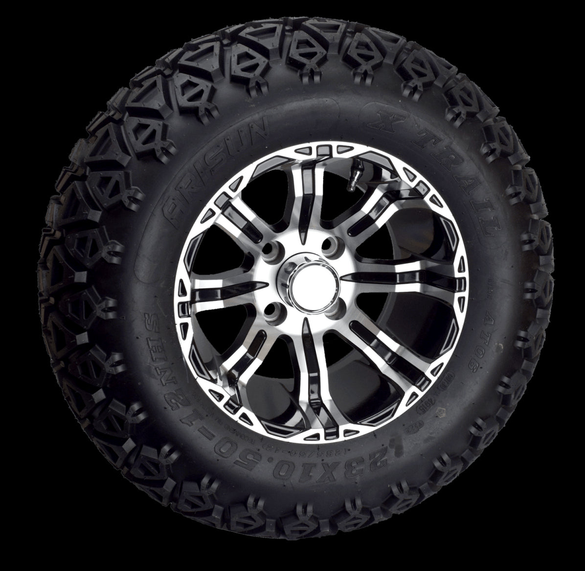 23" LAMA Machined Aluminum Wheels and All-Terrain Arisun X-Trail Tires ...