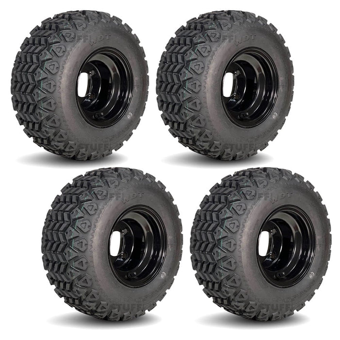 8" OEM Steel Golf Cart Wheels and 18x8.5-8 WANDA P3026 DOT All Terrain ...