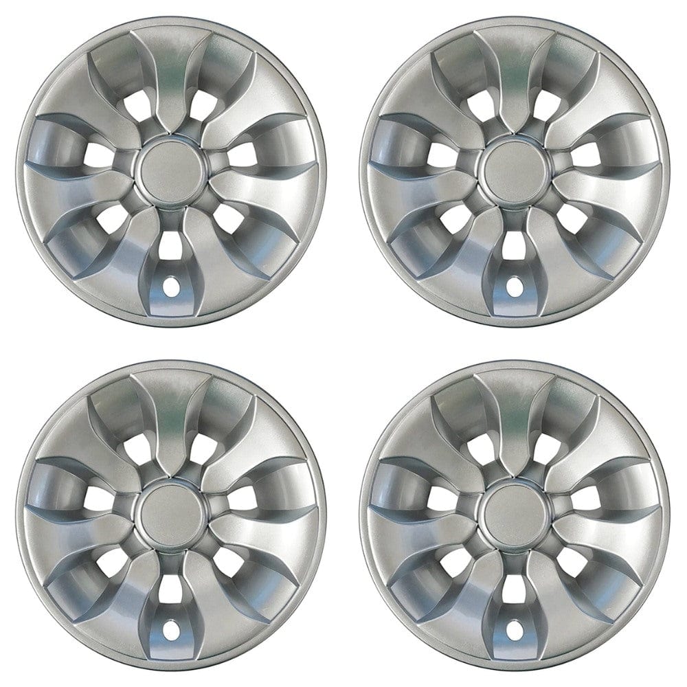 Universal 8" Golf Cart Hub Caps- Driver Silver | RHOX — GOLFCARTSTUFF.COM™
