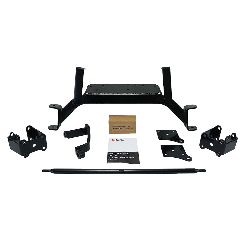 6" Drop Axle Lift Kit for EZGO Workhorse / MPT (Gas Model, Years 2001 ...