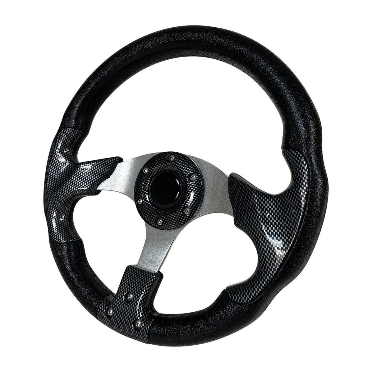 Carbon Fiber Classic Golf Cart Steering Wheel — GOLFCARTSTUFF.COM™