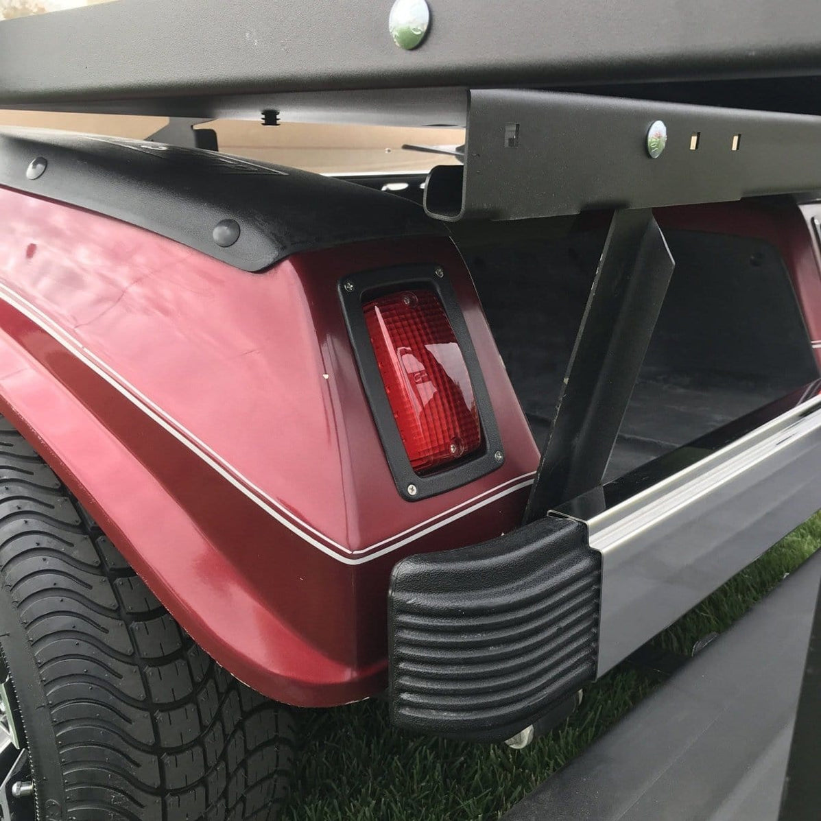 Club Car DS Golf Cart Stainless Steel Polished Rear Bumper ...