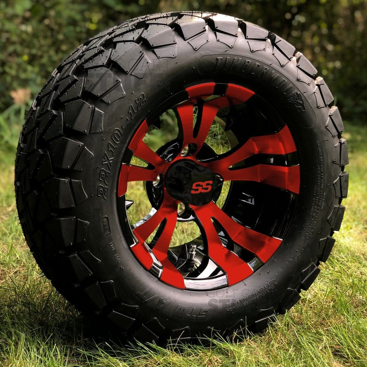 12" Vampire GCS™ Colorway Golf Cart Wheels and 22" Golf Cart Tires Com ...