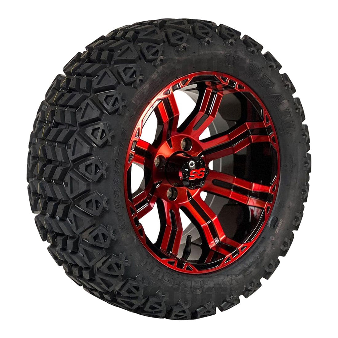 14" Caliber GCS™ Colorway Golf Cart Wheels and 23" Tall Golf Cart Tire ...