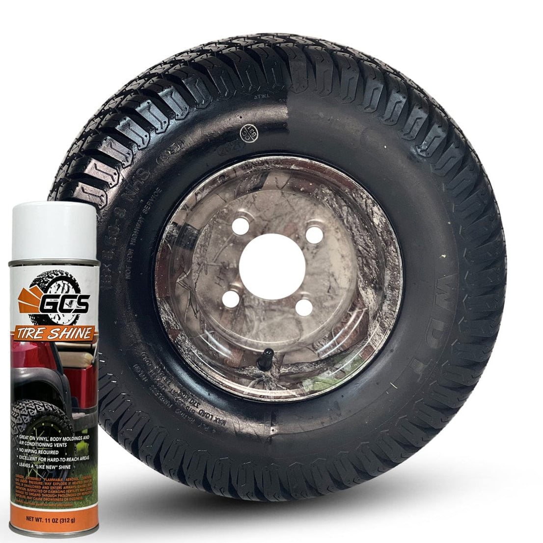 GCS™ Golf Cart Tire Shine Dressing and Plastic Golf Cart Cleaner - 11 ...
