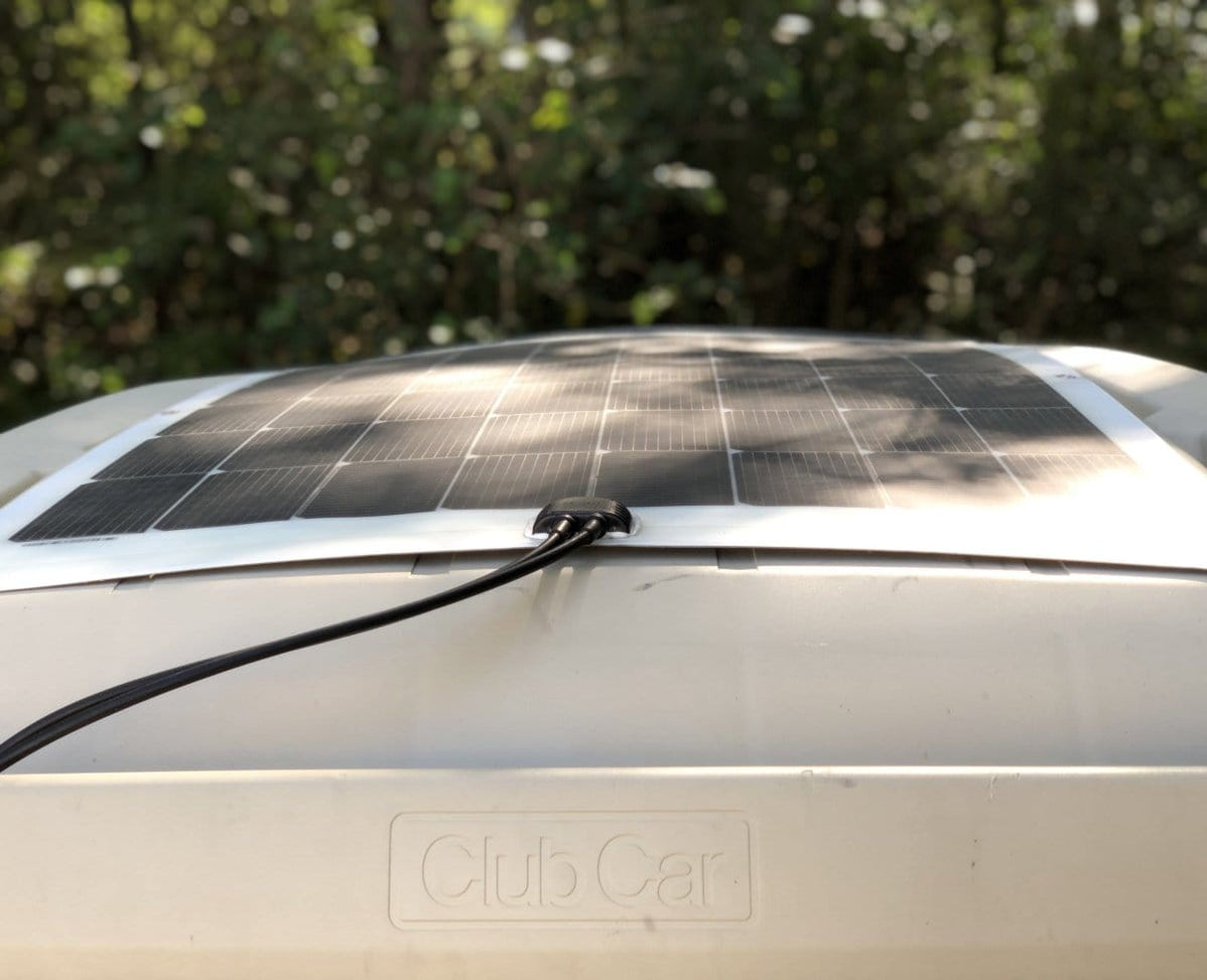 Golf Cart Solar Panel Kit with Charge Controller - 48 Volts - 120 Watt ...