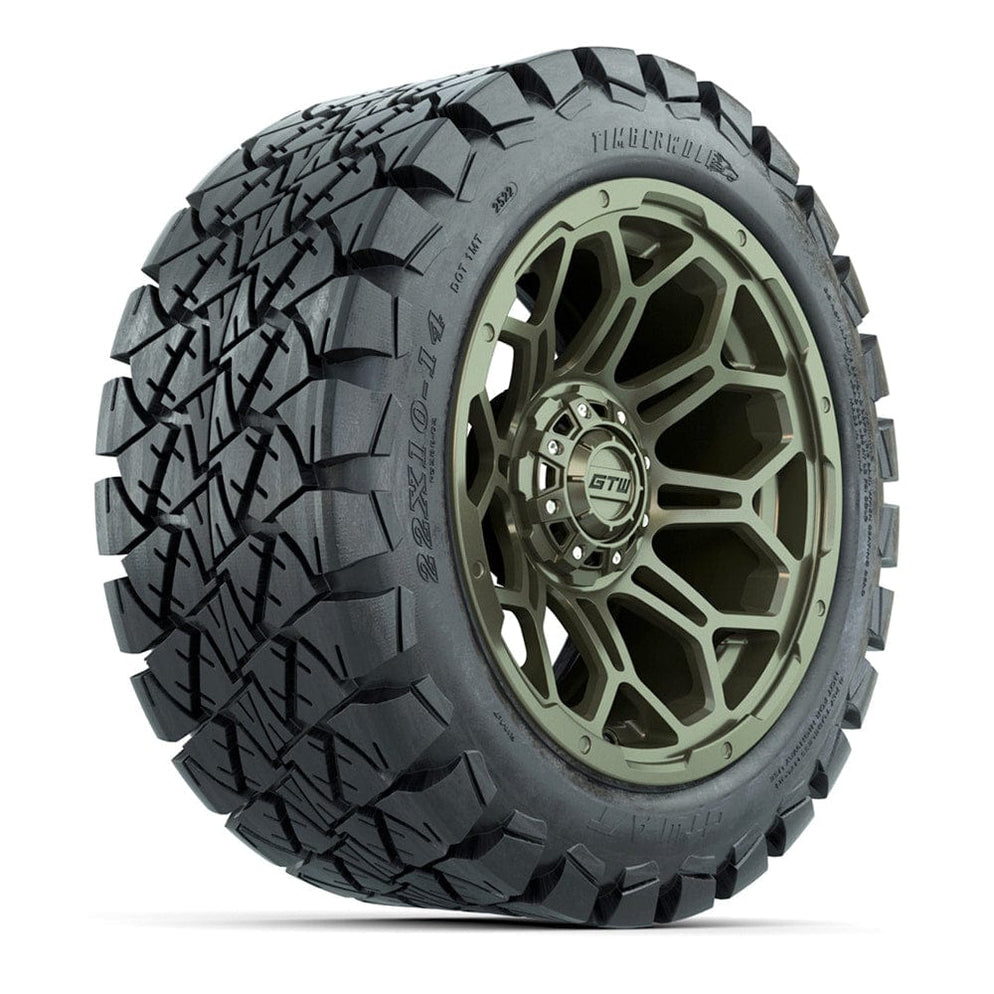 14" GTW® Bravo Wheels with 22" Timberwolf DOT Tires - Set of 4 - Selec ...
