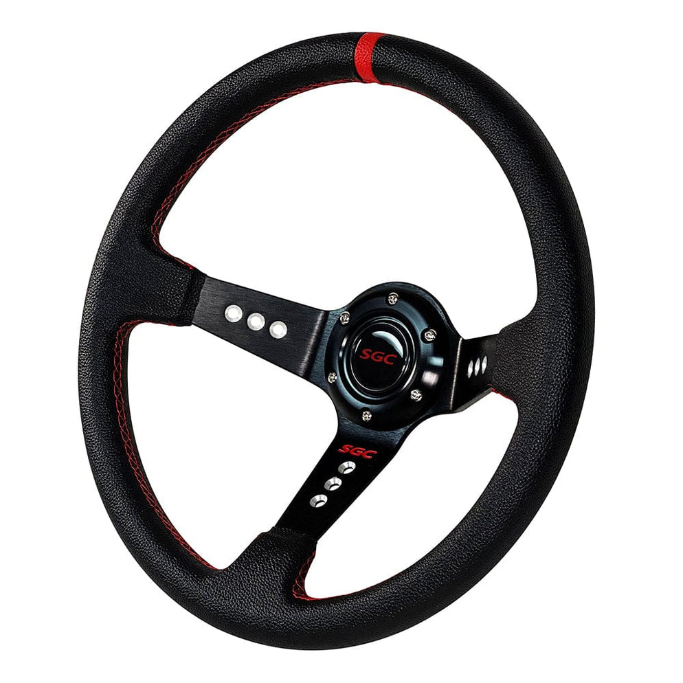 Offset 3-Spoke Red Stripe Golf Cart Steering Wheel - 13.5"⎮SGC ...